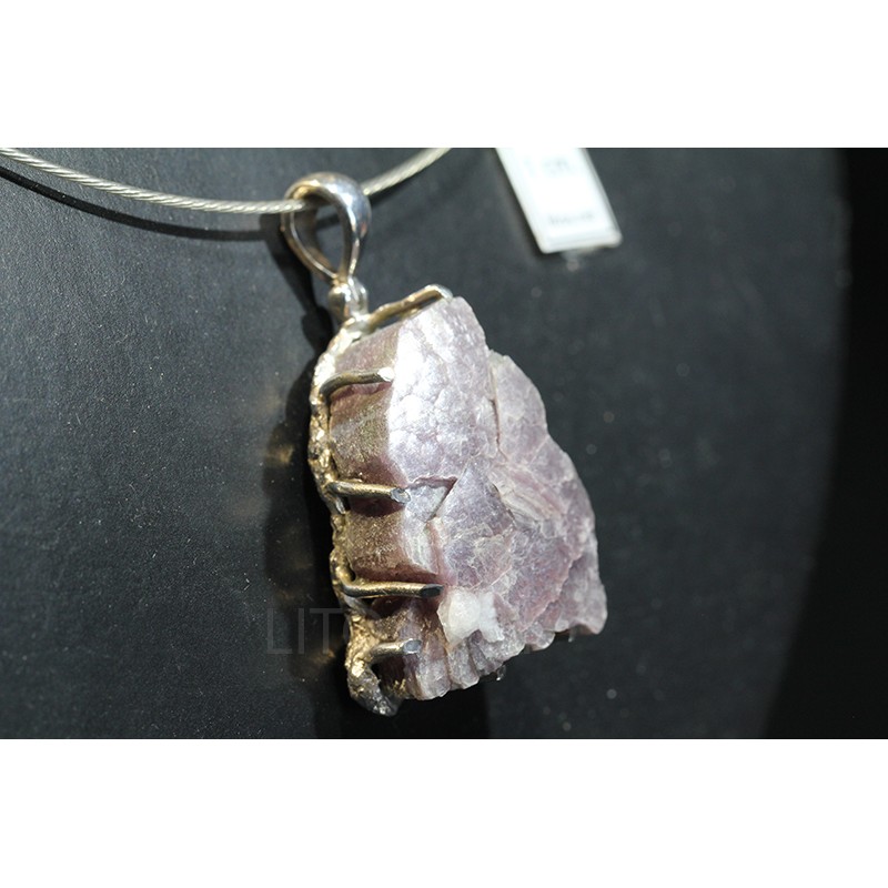 mica lepidolita colgante