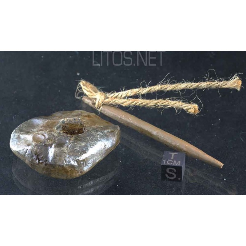 Instrumentos paleolitico - Chopper y aguja - Litos